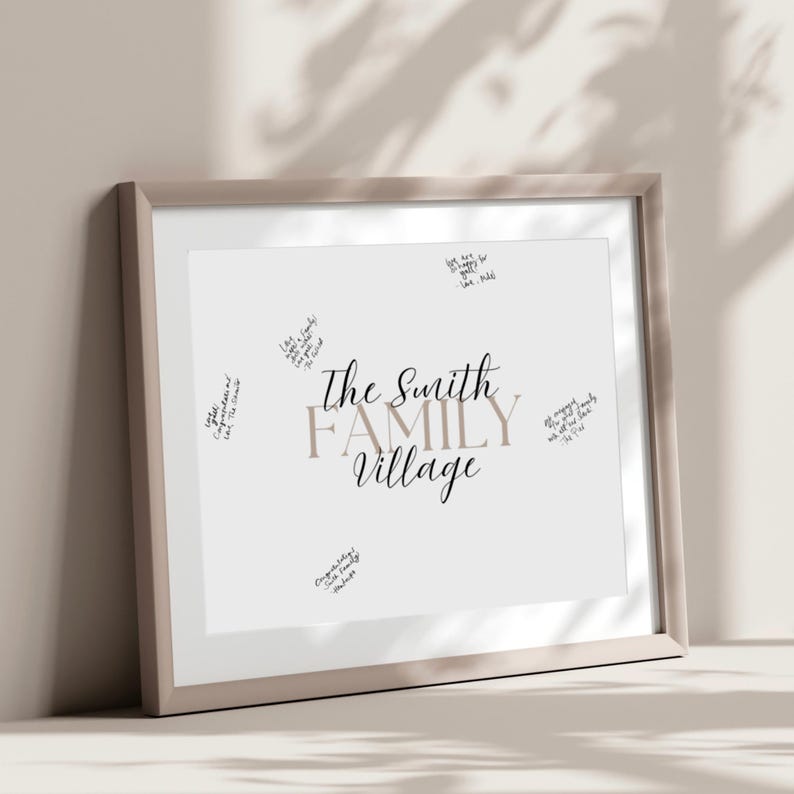 Our Village Adoption Guest Book, Adoption Celebration, Adoption Party ...