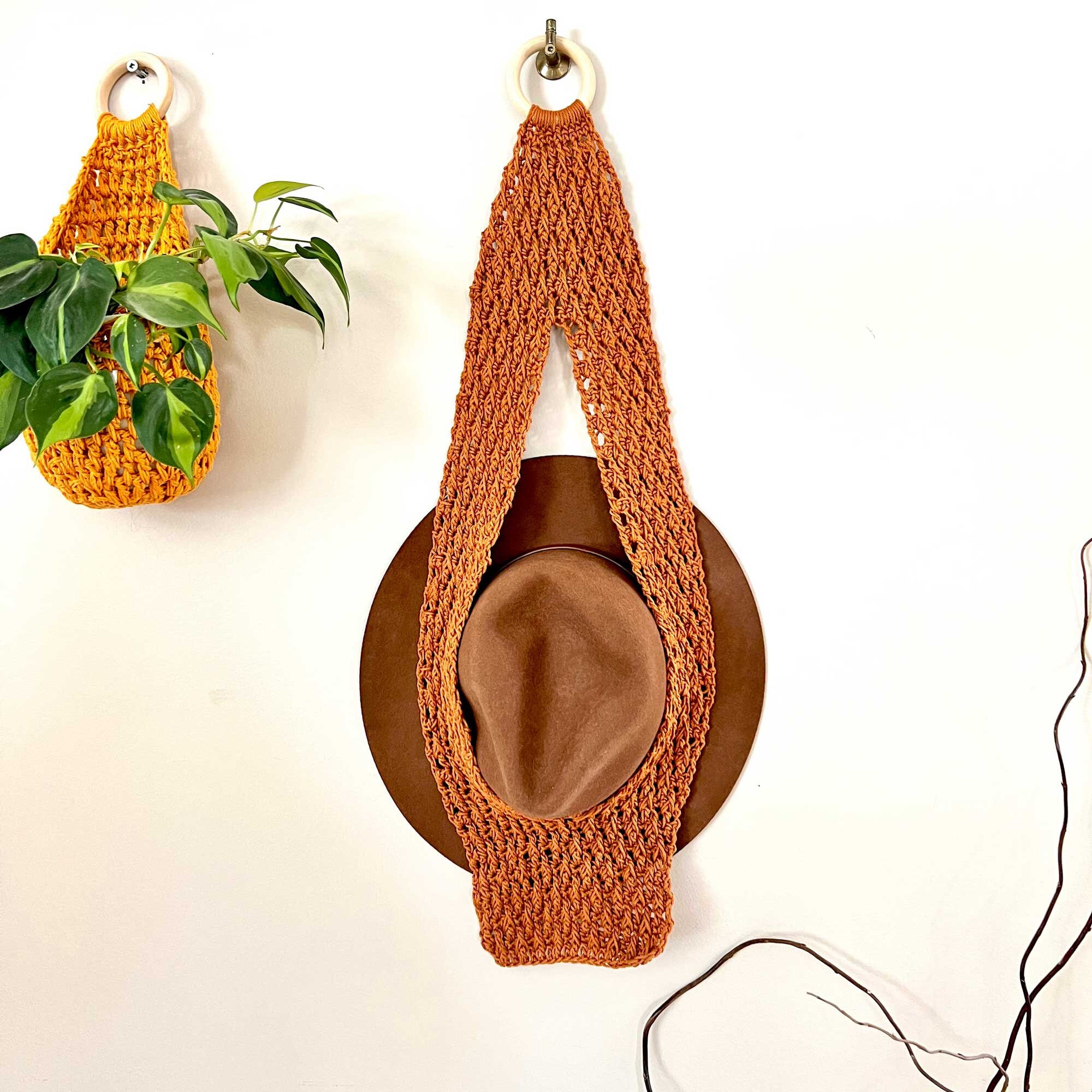 Crochet Hat Hanger Pattern, Boho Wall Decor (PDF Pattern) - Etsy
