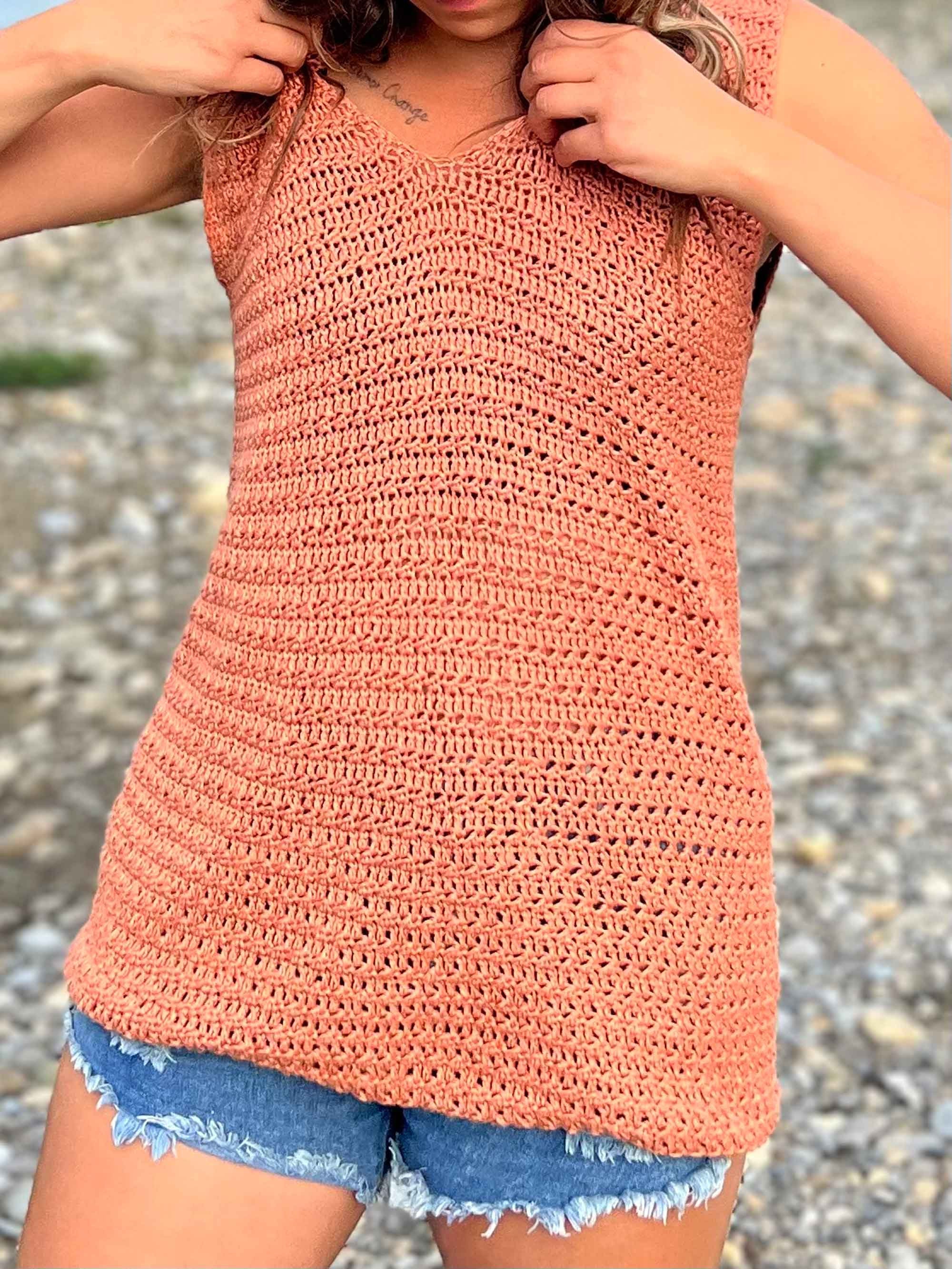 Back at Ya Crochet Summer Top Pattern, Crochet Open Back Pattern ...
