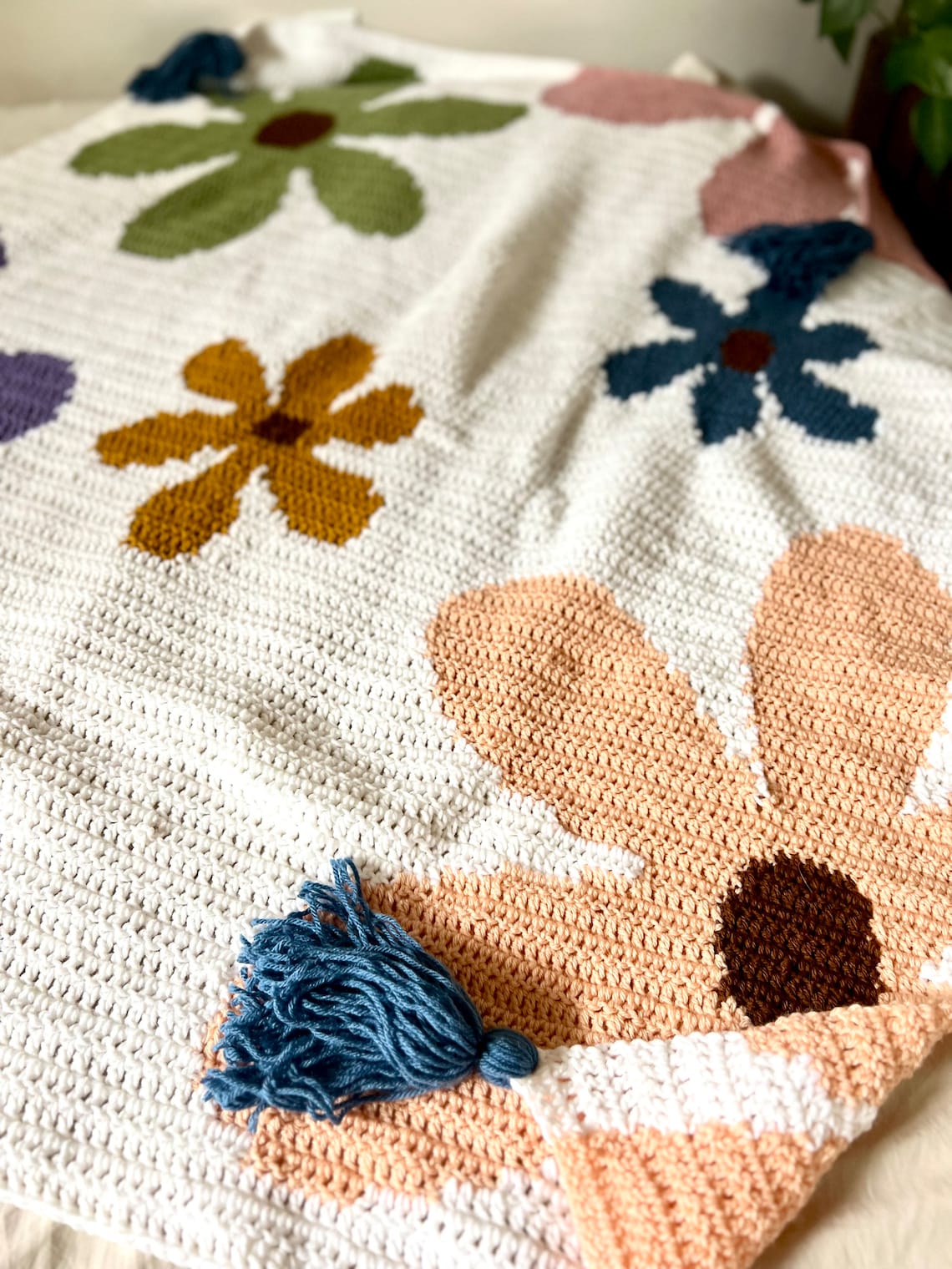 Crochet Flowers Dream Throw Pattern, Crochet Blanket Pattern, Easy ...