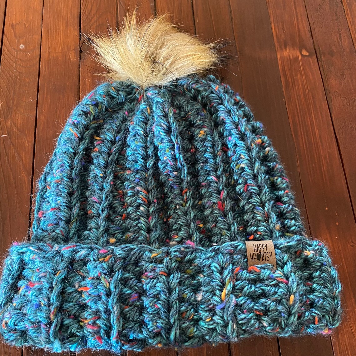 Crochet Chunky Hat Pattern Crochet Toque Pattern Pompom Hat | Etsy