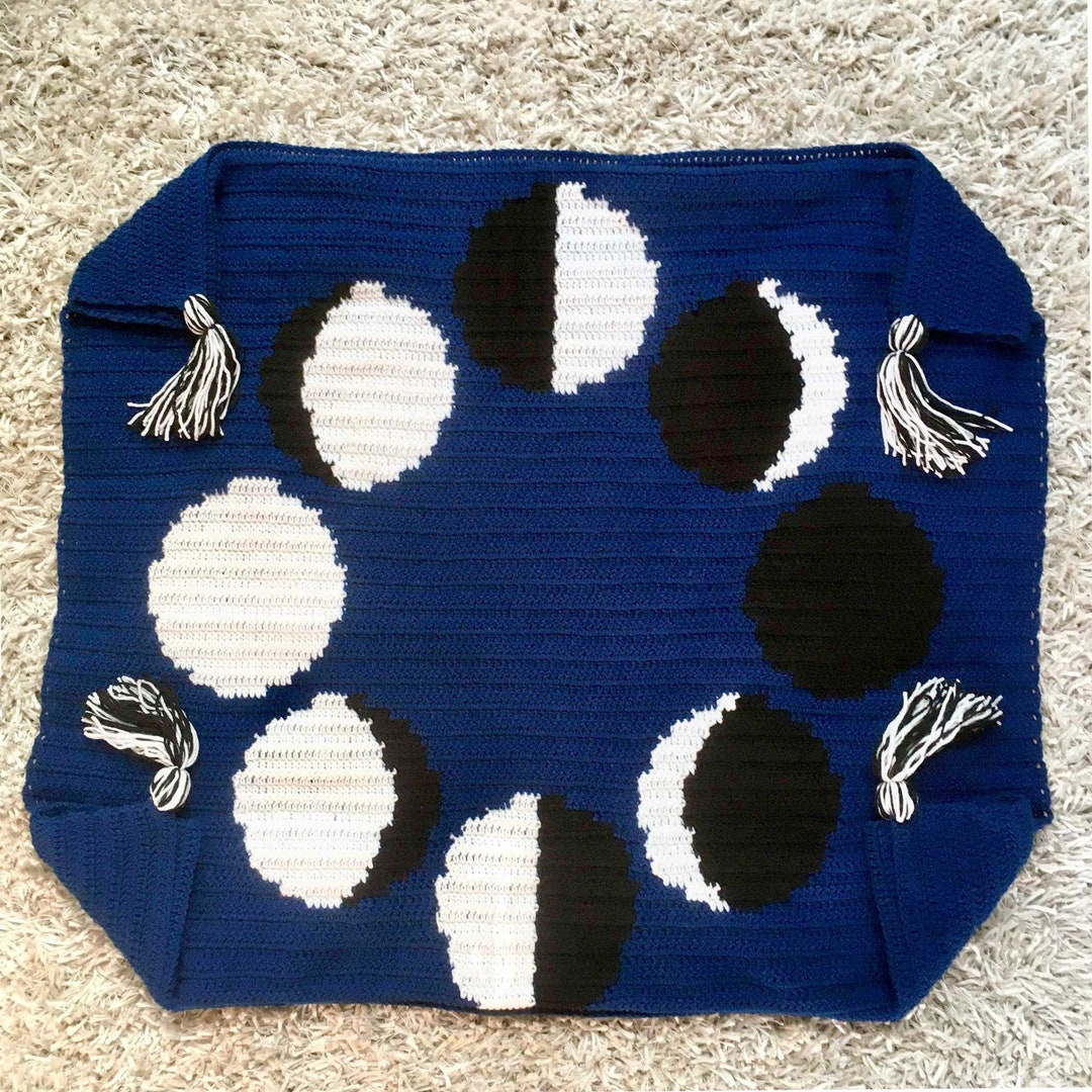 Crochet Moon Blanket Pattern, Throw Pattern, Moon Phase Crochet Pattern ...