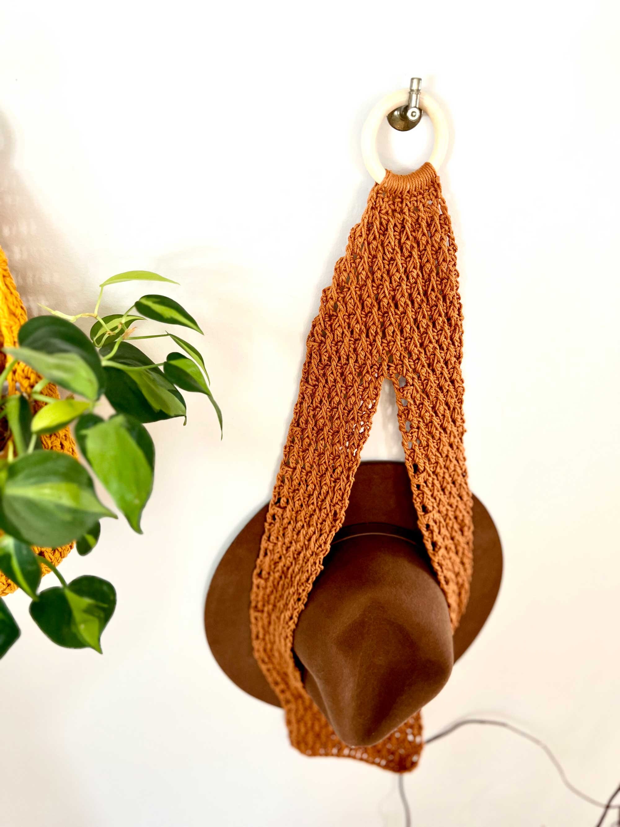 Crochet Hat Hanger Pattern, Boho Wall Decor (PDF Pattern) - Etsy