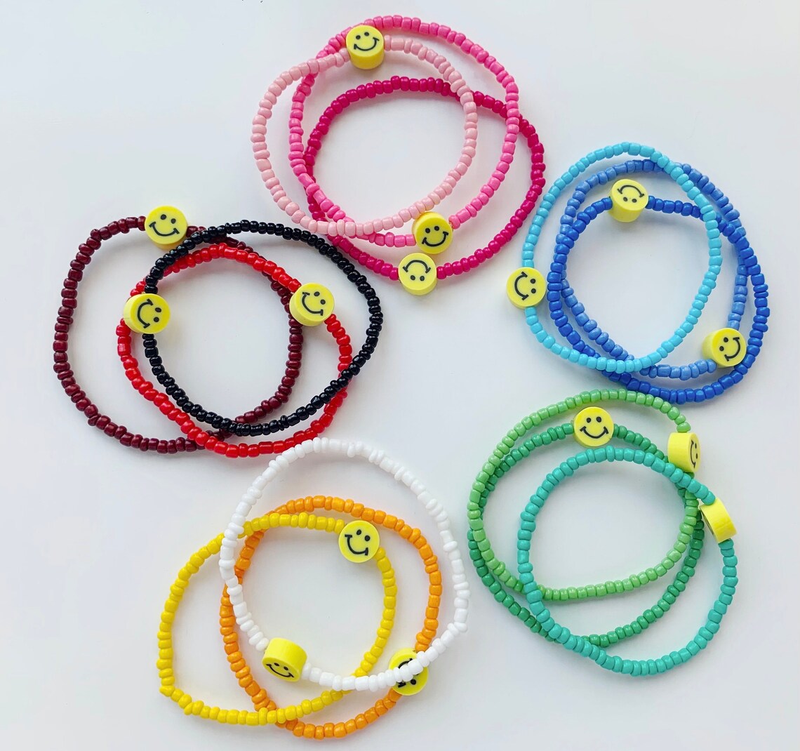 Smiley Face Bracelet | Etsy