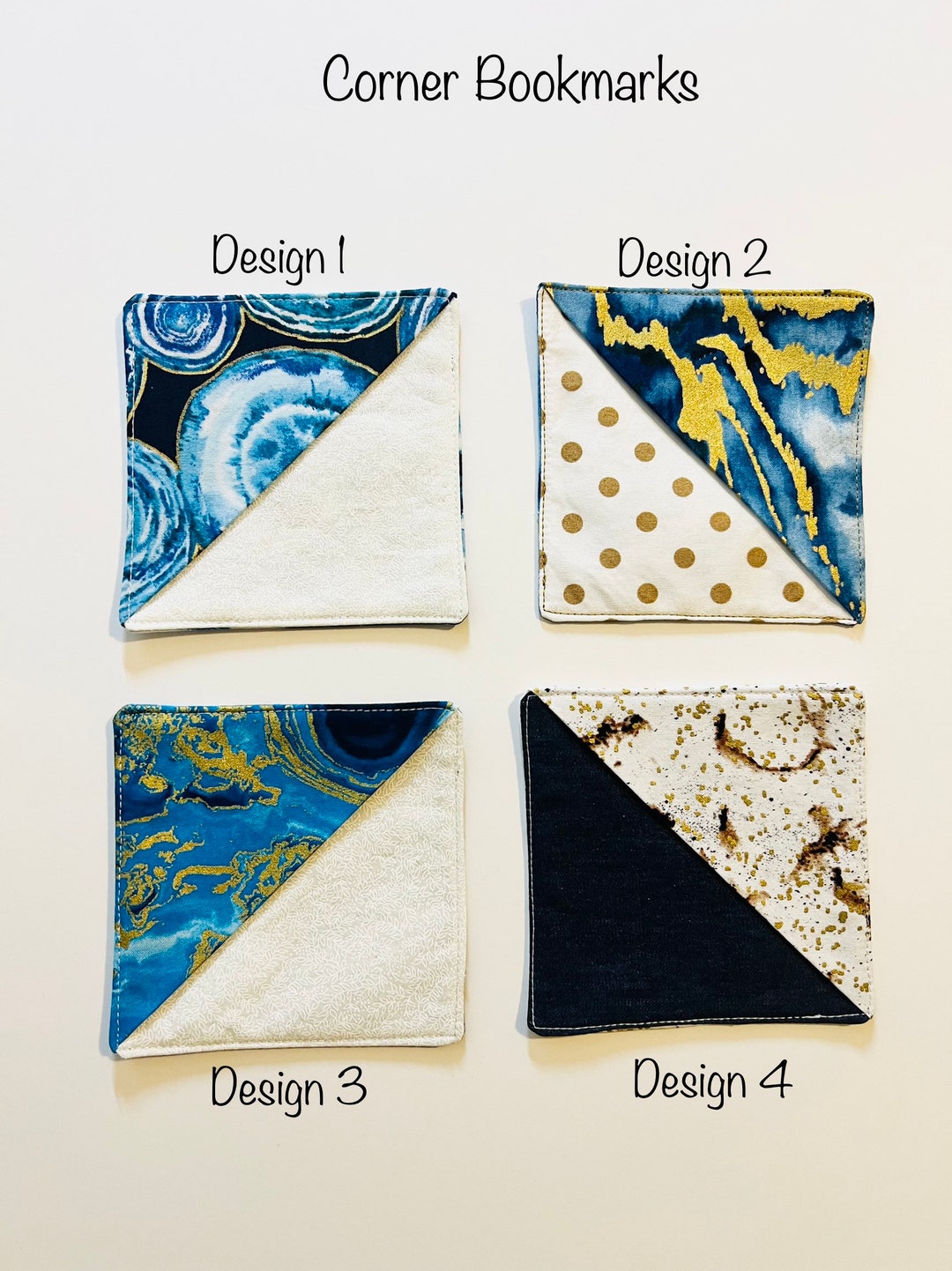 Corner Bookmarks | Square Bookmarks | Geode Bookmarks | Floral ...
