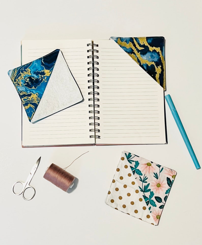 Corner Bookmarks | Square Bookmarks | Geode Bookmarks | Floral ...