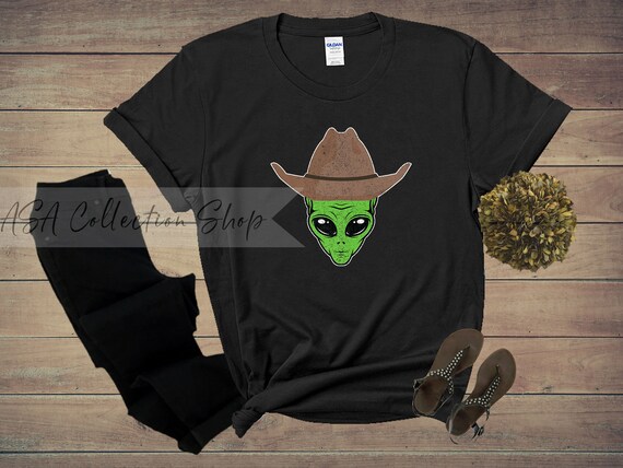 Alien Cowboy Hat Funny Halloween Gift for Outer Space Lover | Etsy