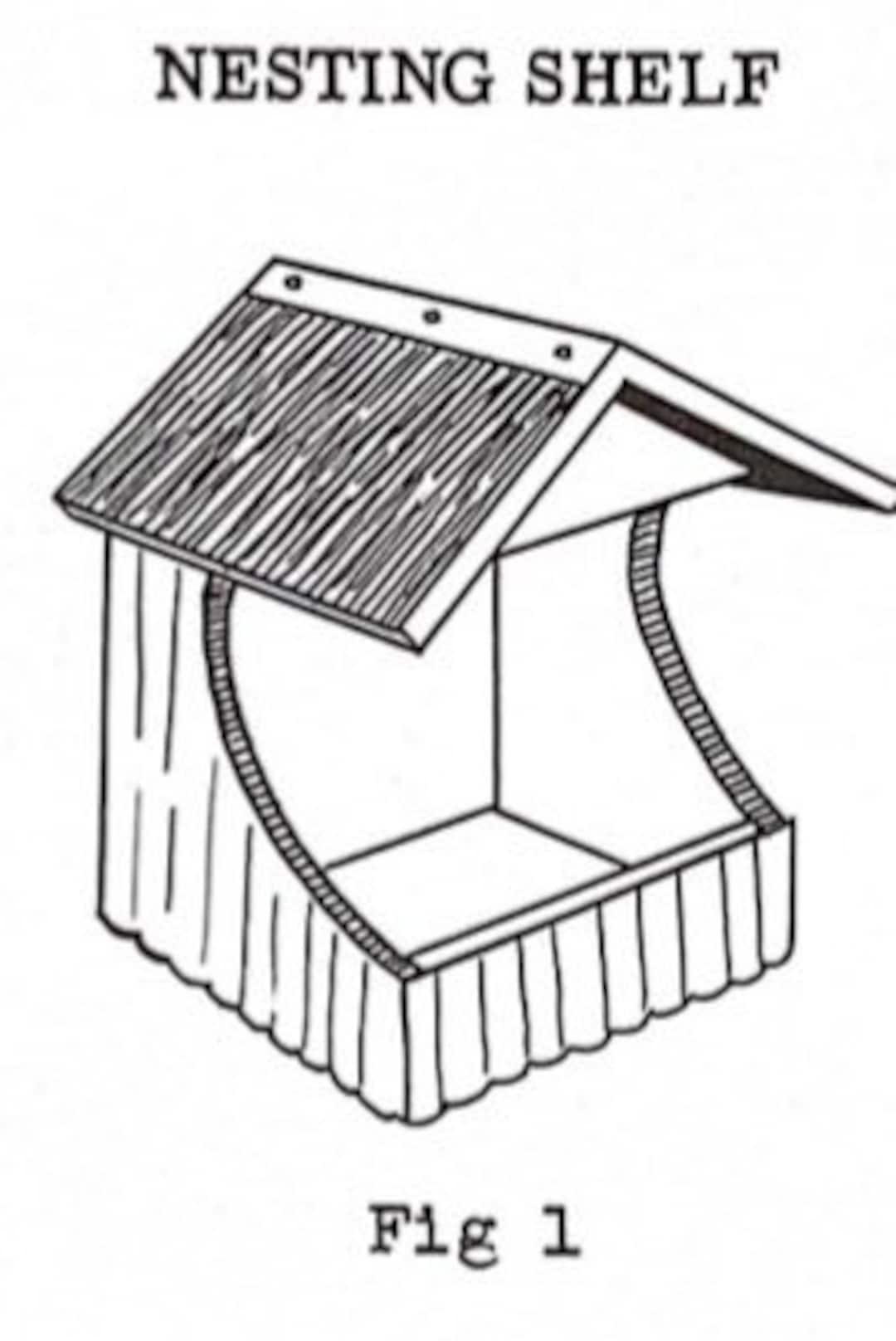 Robin Nesting Shelf Plan (download) - Etsy