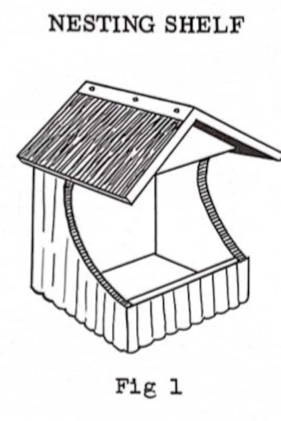 Robin Nesting Shelf Plan download | Etsy