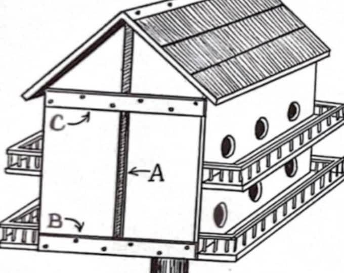 Purple Martin House Plans - Etsy