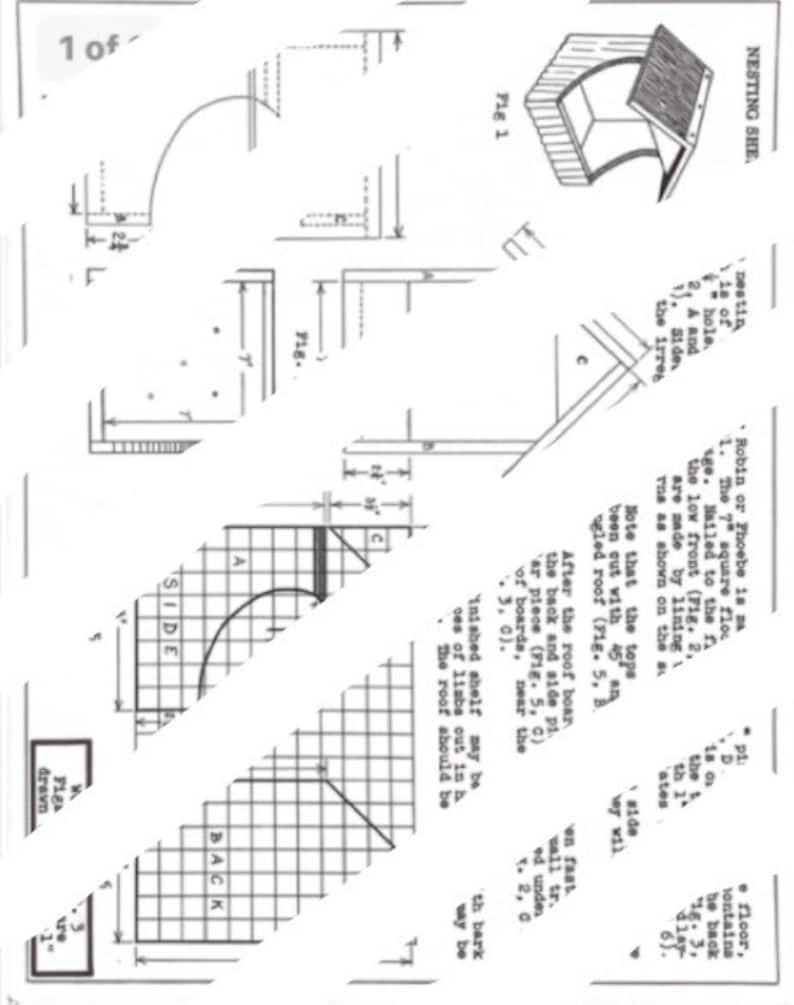 Robin Nesting Shelf Plan (download) - Etsy
