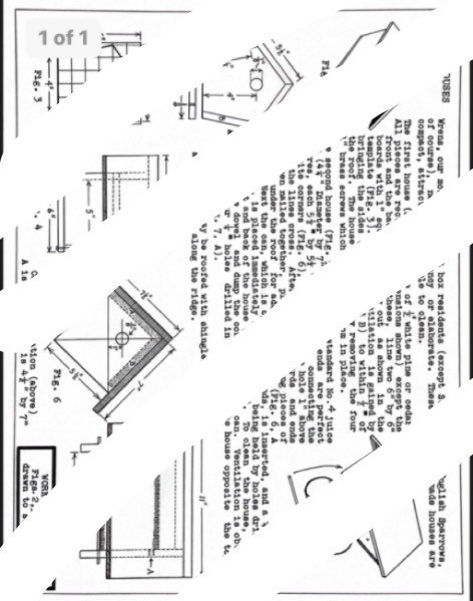 Wren Bird House Plans (download) - Etsy