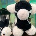 Oreo Fluffy Cow Crochet Plushie - Etsy