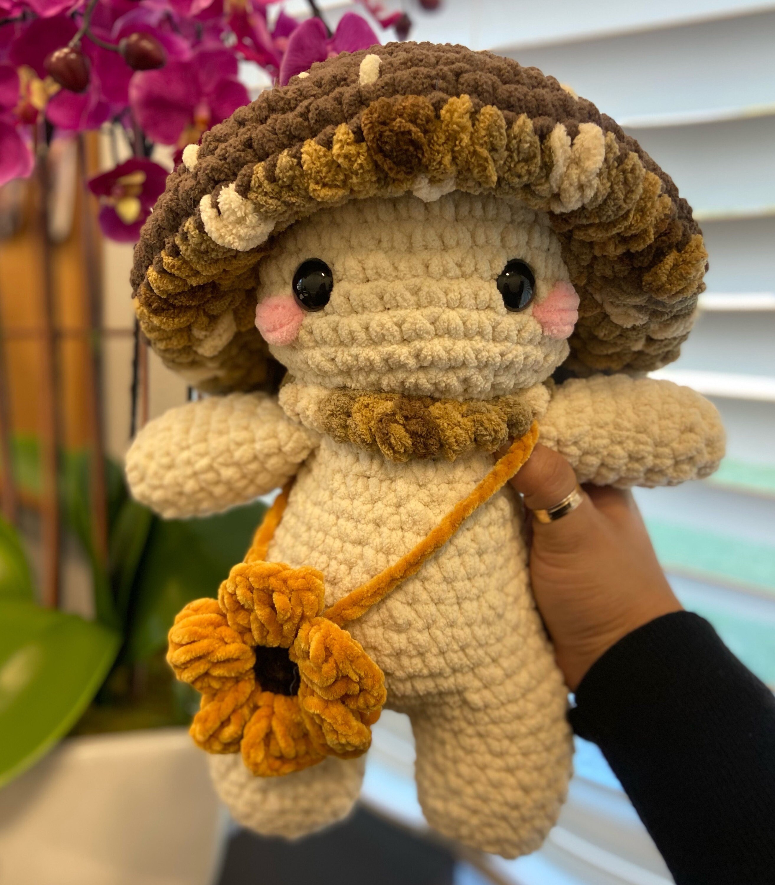 Baby Mushroom Crochet Plushie Desk Decor Mushie Person Cottage - Etsy ...