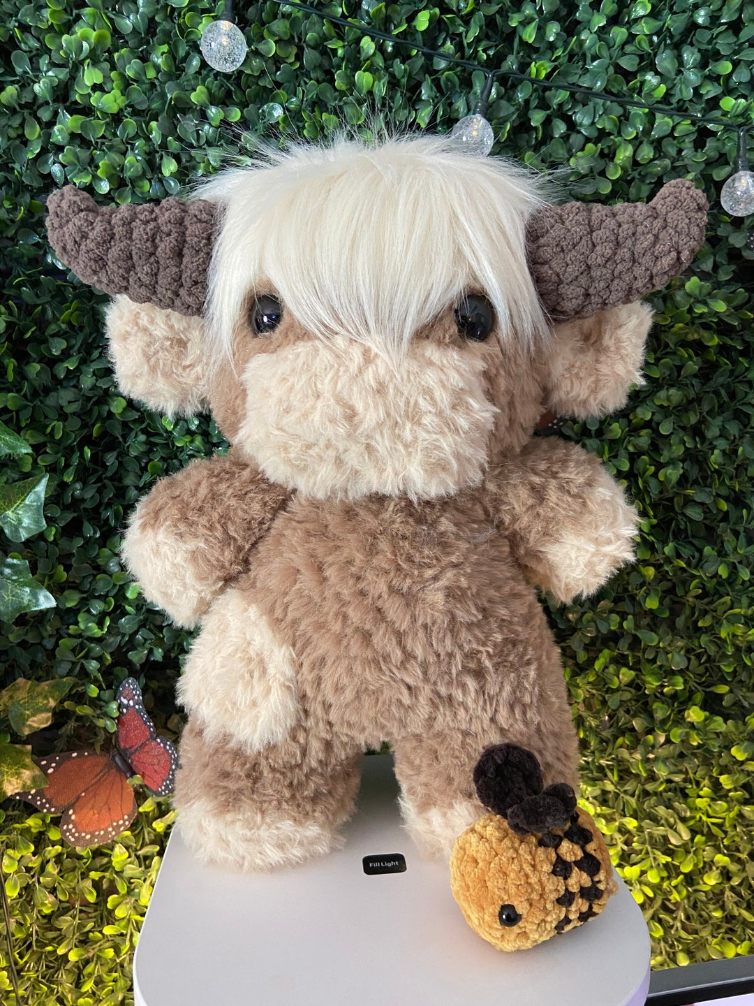 Baby Fluffy Cow Highland Cow Crochet Kawaii Cute - Etsy