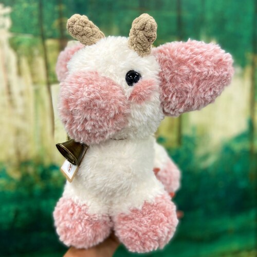 Oreo Fluffy Cow Crochet Plushie - Etsy