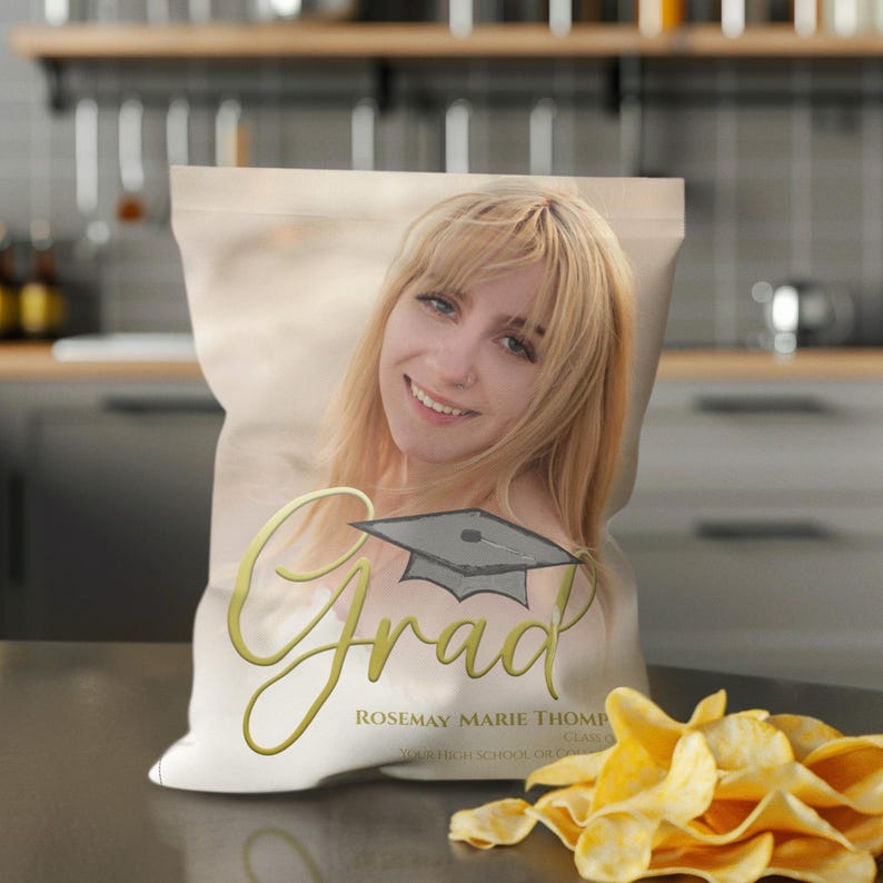 Editable Graduation Chip Bag Template, Class of 2026 Party Favor ...