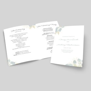 Wedding Program Editable Download, With Microsoft Word Template. With a ...