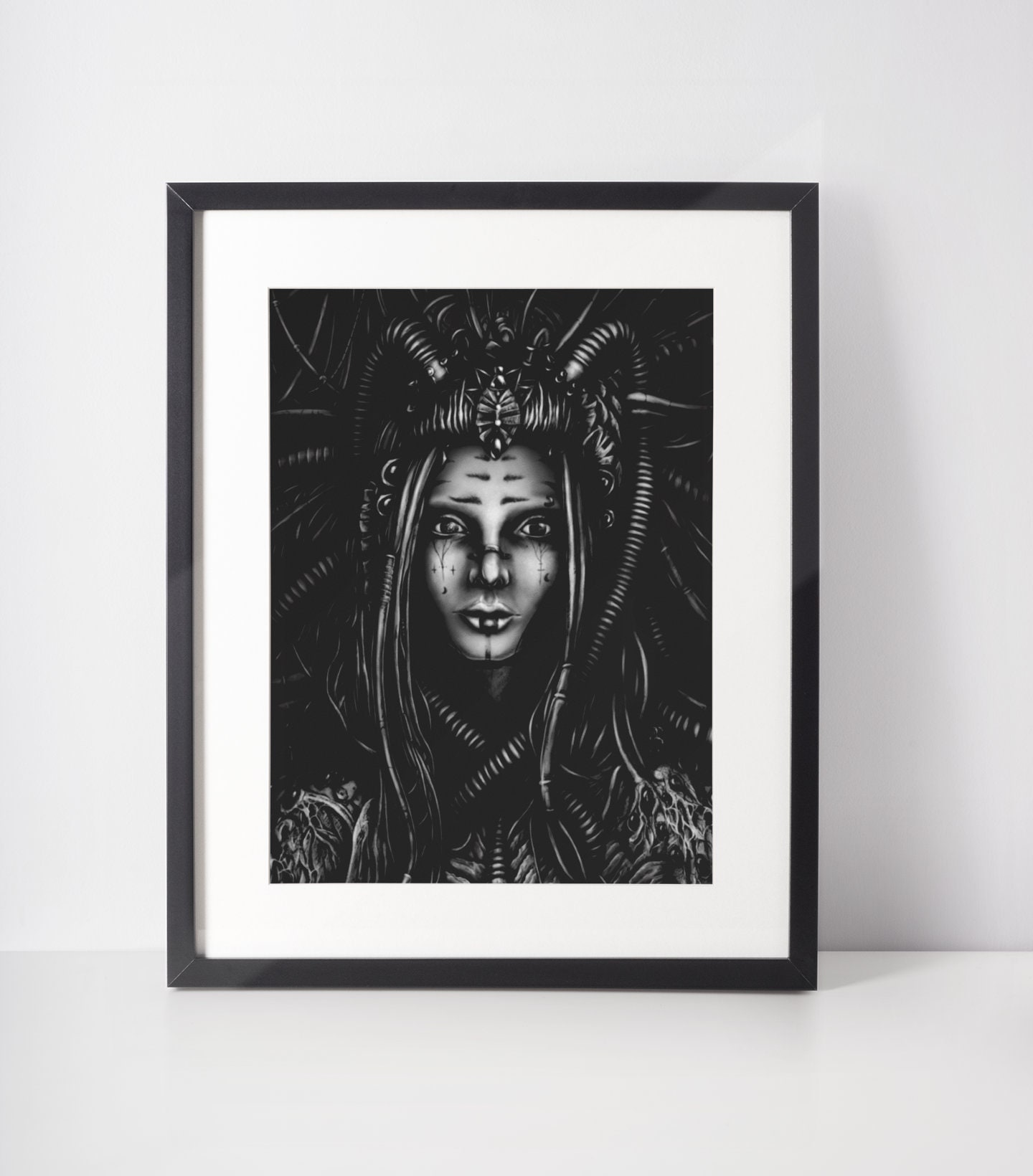 Sci-fi Art Print | Dystopian Poster | Giger Style Wall Art | Original ...