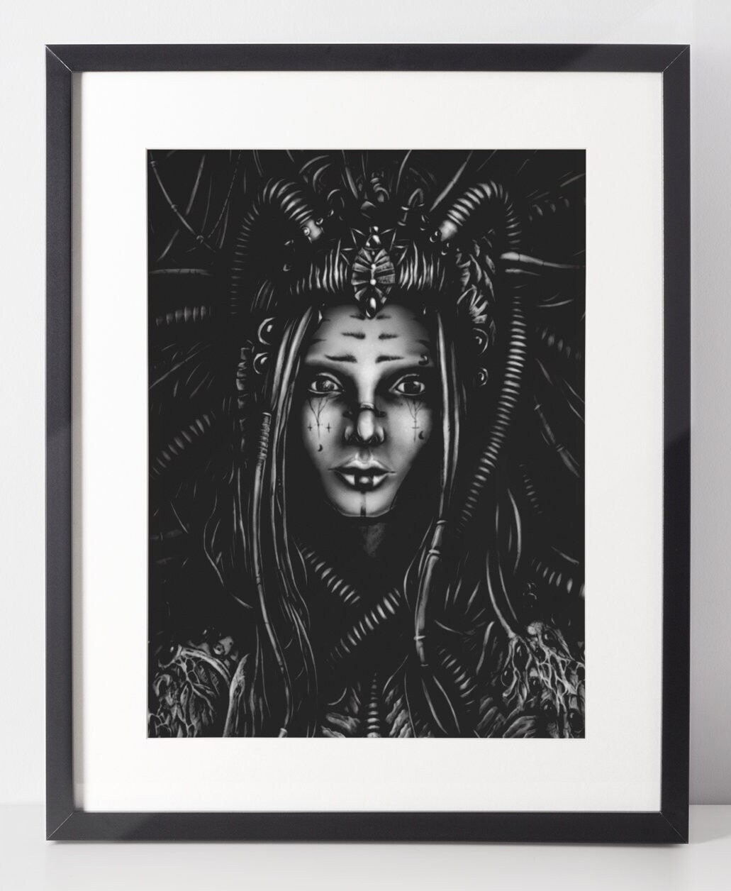 Sci-fi Art Print | Dystopian Poster | Giger Style Wall Art | Original ...
