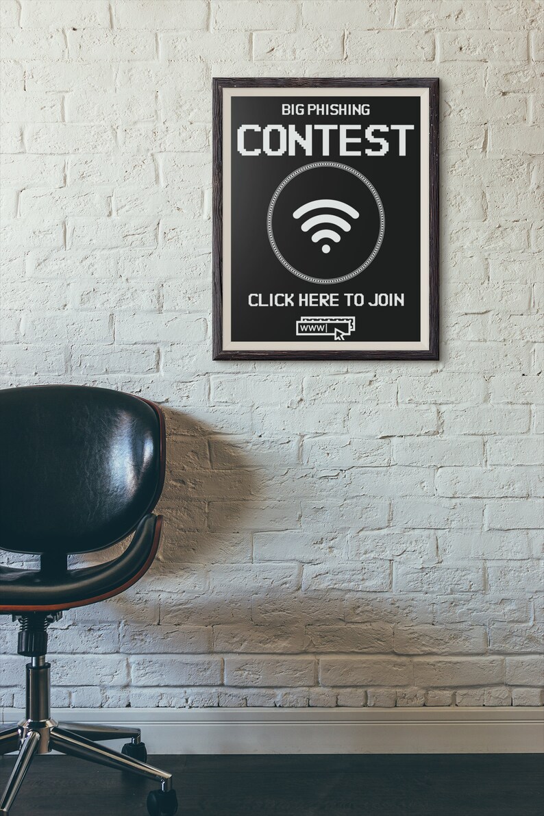 Funny Computer Wall Decor Cyber Security Poster Nerdy Office Art Tech ...