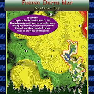 Moosehead Lake Depth Maps - Etsy