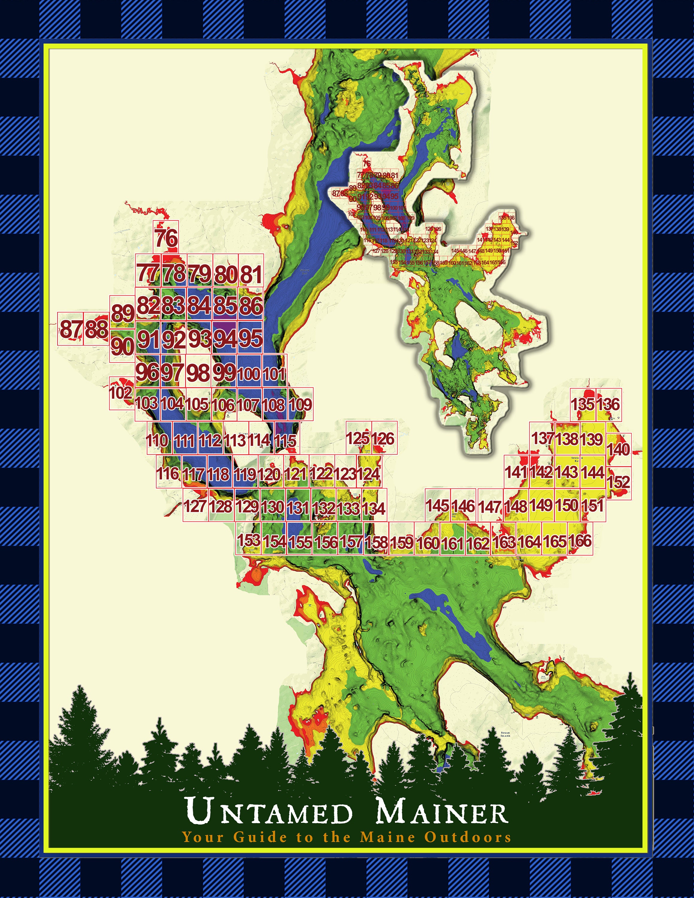 Moosehead Lake Depth Maps - Etsy