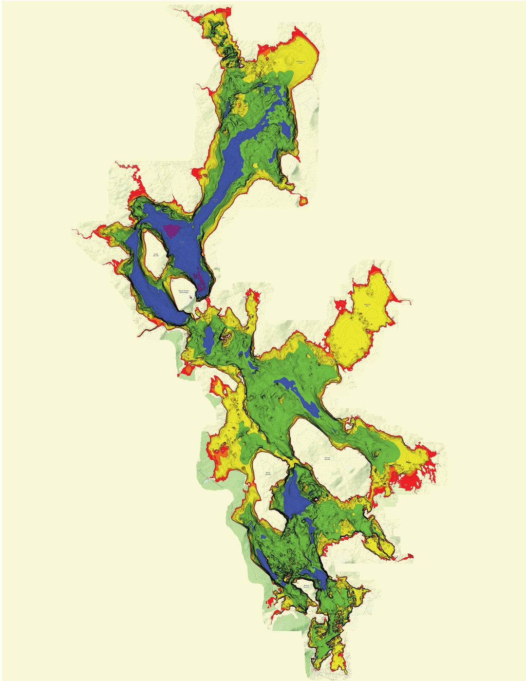 Moosehead Lake Depth Maps - Etsy