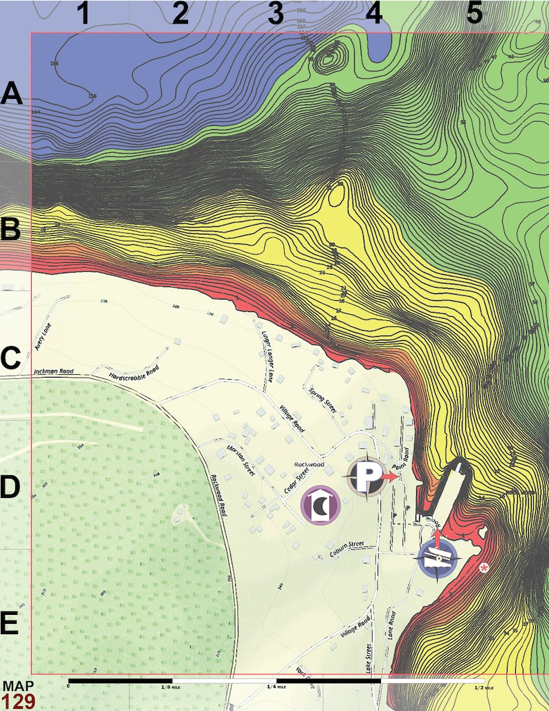 Moosehead Lake Depth Maps - Etsy
