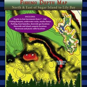 Moosehead Lake Depth Maps - Etsy