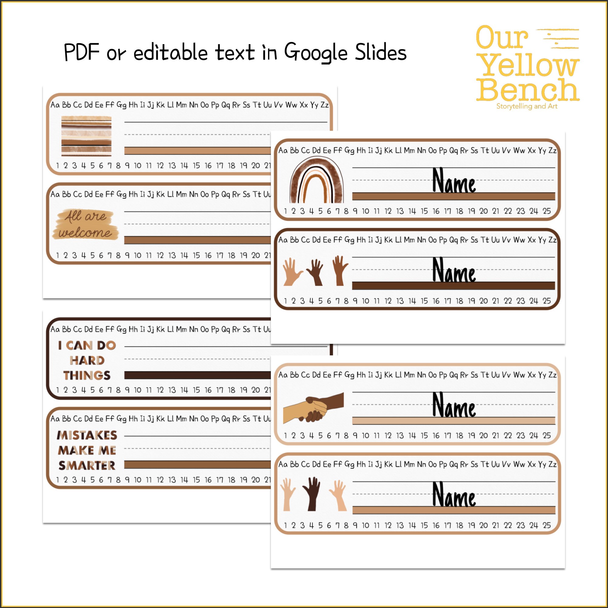 Diversity Desk Name Tags - Etsy