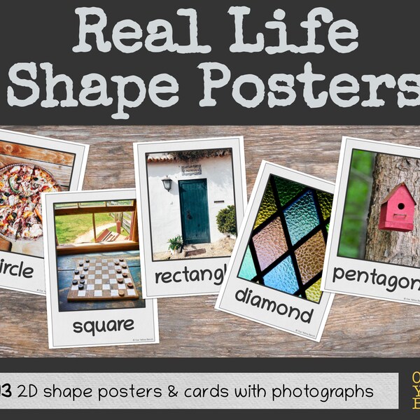 2d Shape Real Life - Etsy