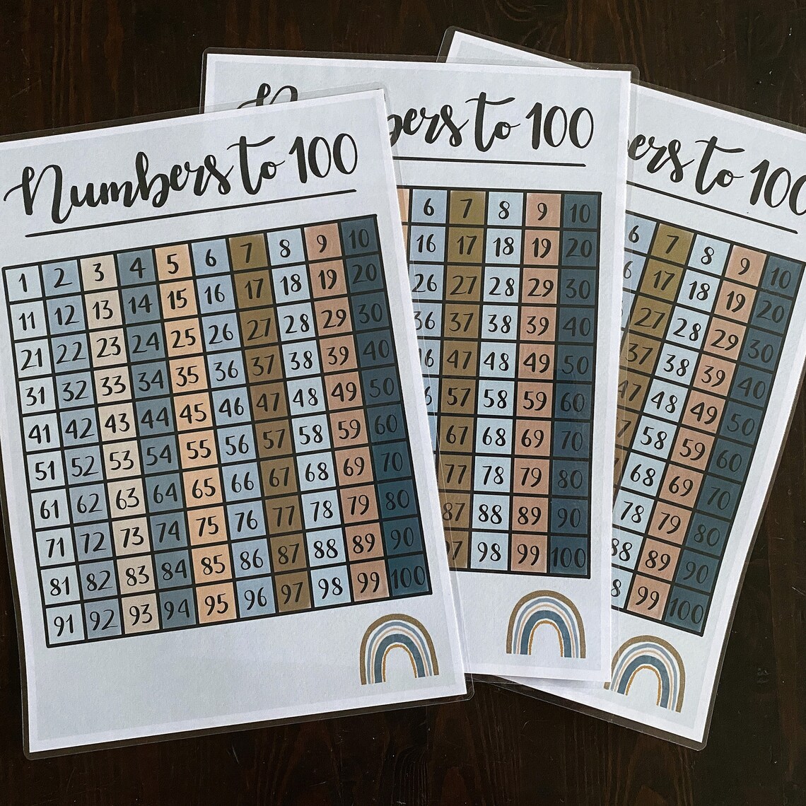 Neutral Classroom Hundred Chart - Etsy