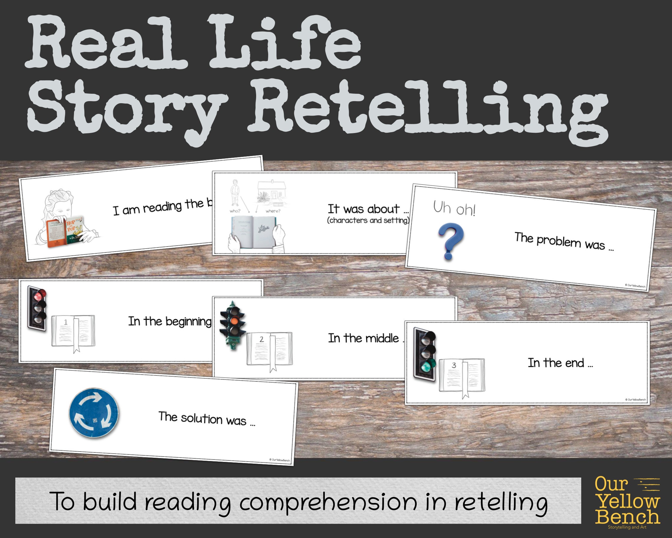 Real Life nonfiction Classroom Story Retelling Cards - Etsy