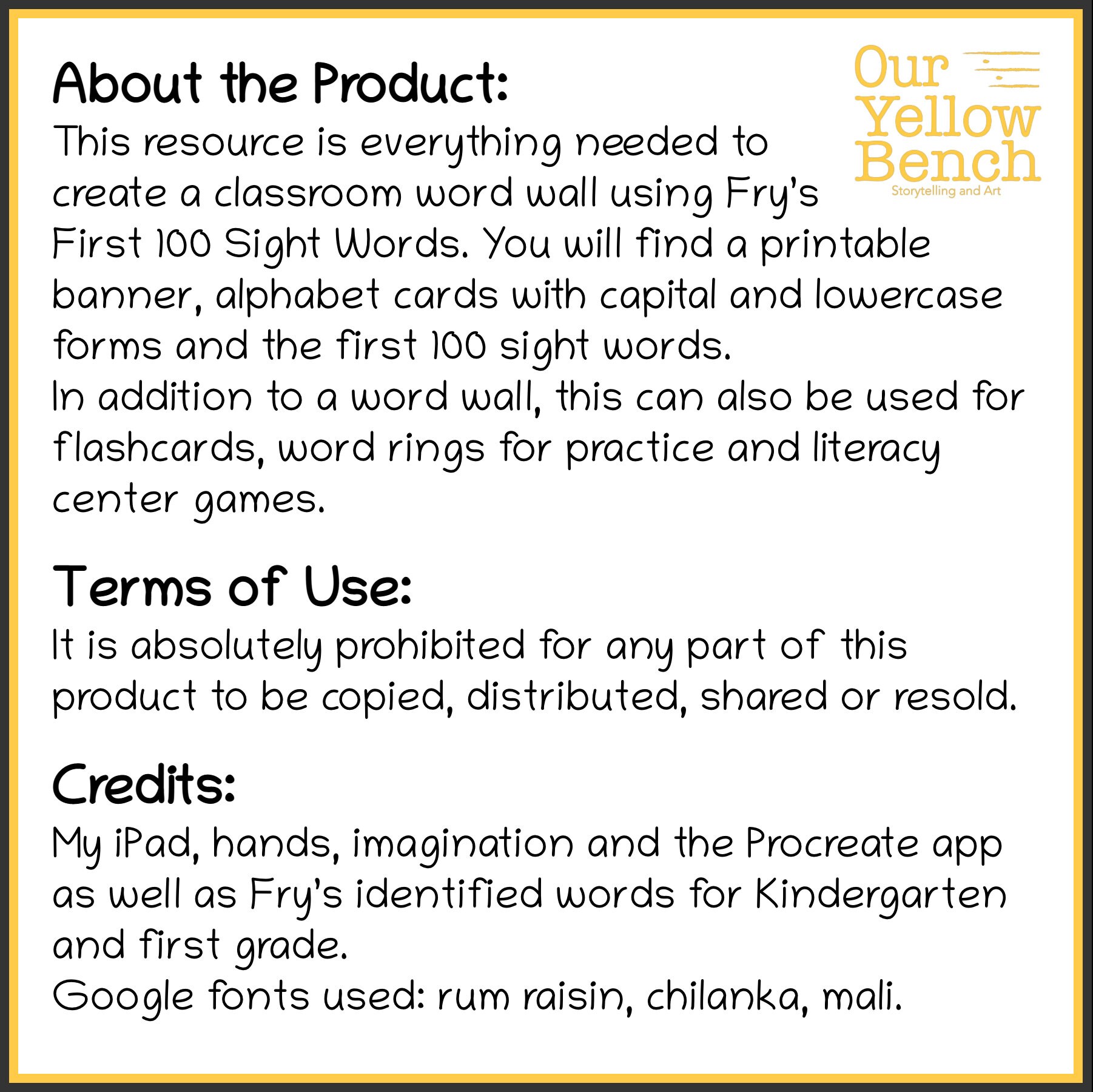 Bright Rainbow Sight Words First 100 - Etsy