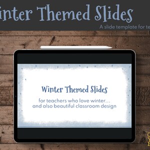 Winter Theme Google Slides Template for Teachers - Etsy