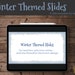 Winter Theme Google Slides Template for Teachers - Etsy