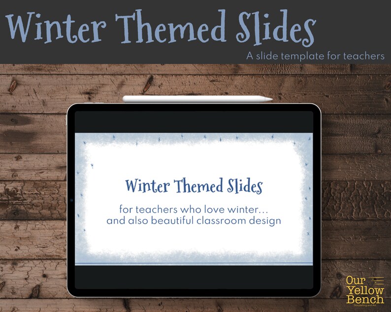 Winter Theme Google Slides Template for Teachers - Etsy