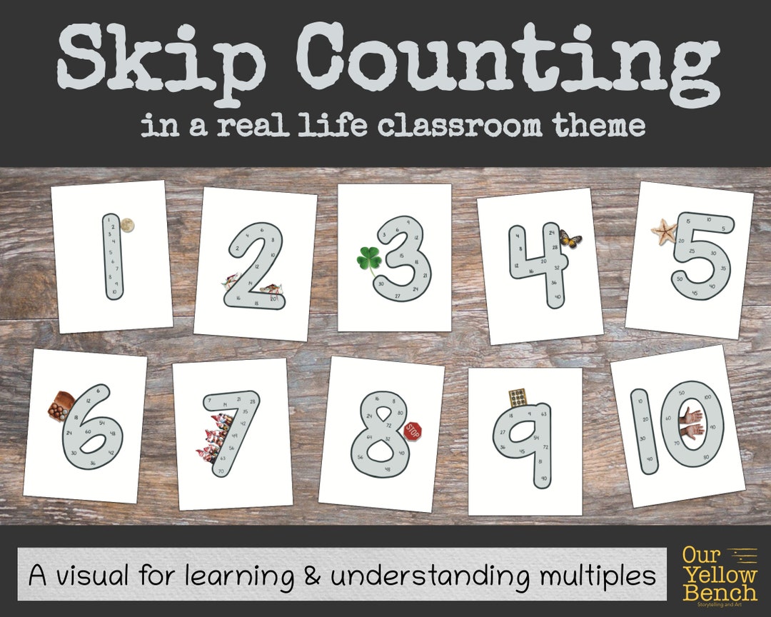 Skip Counting and Multiples - Real Life (nonfiction) Classroom Theme - Etsy