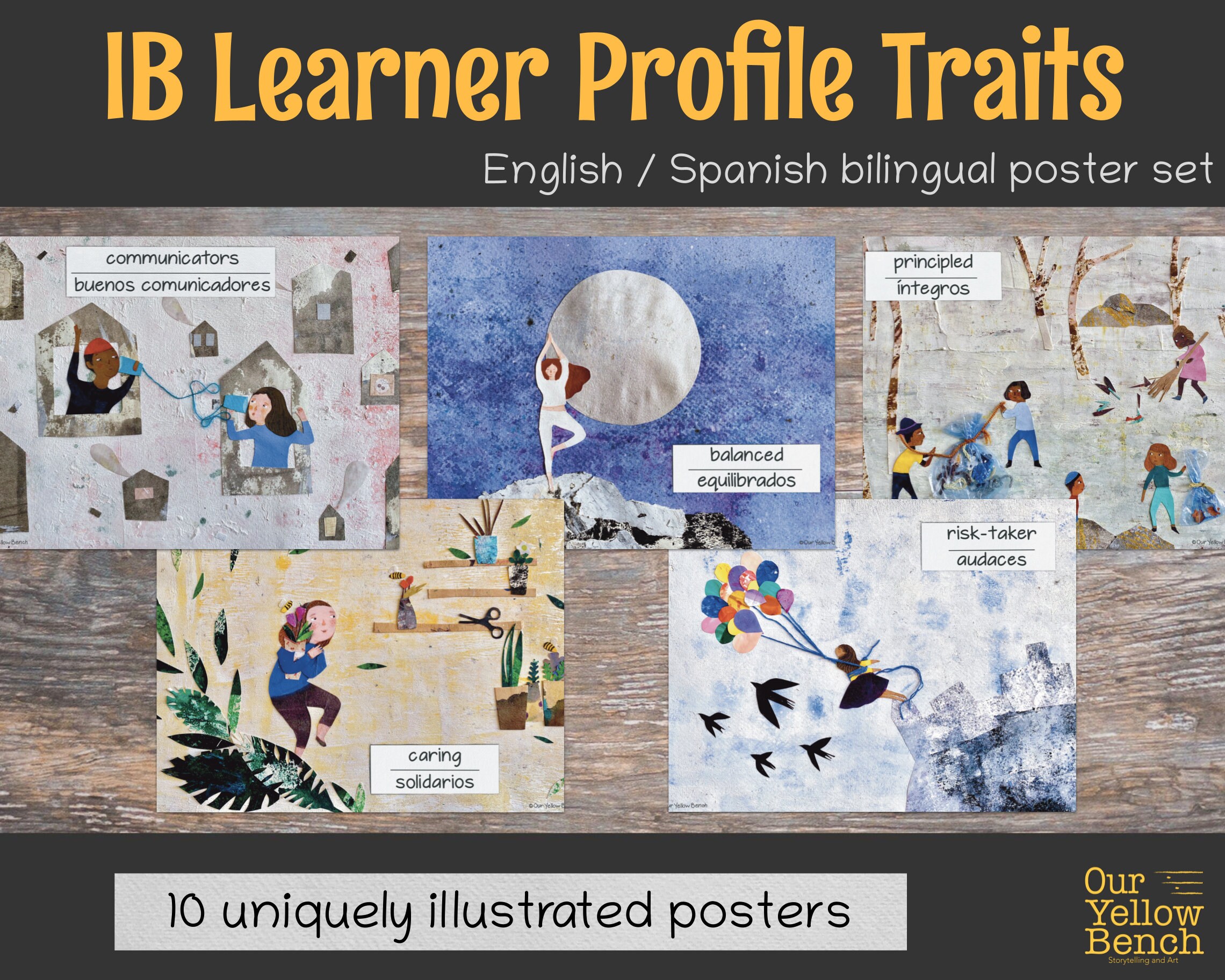 IB Learner Profile Traits Bilingual English and Spanish - Etsy Australia