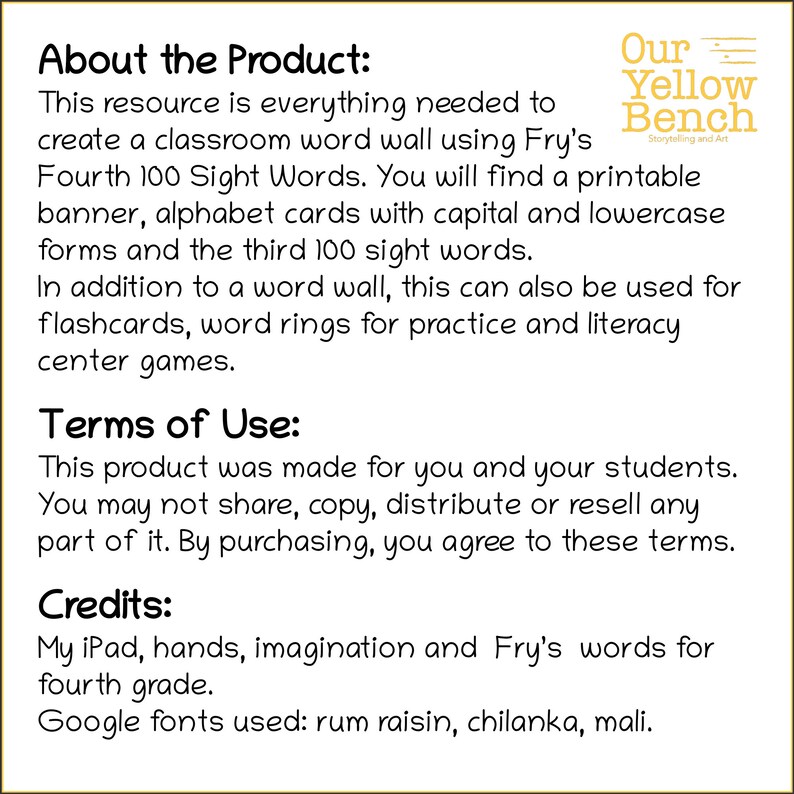 Bright Rainbow Sight Words - Fourth 100 - Classroom Word Wall - 4th ...