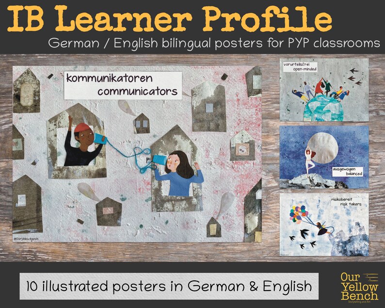 10 IB Learner Profile Posters - German and English - Etsy Australia