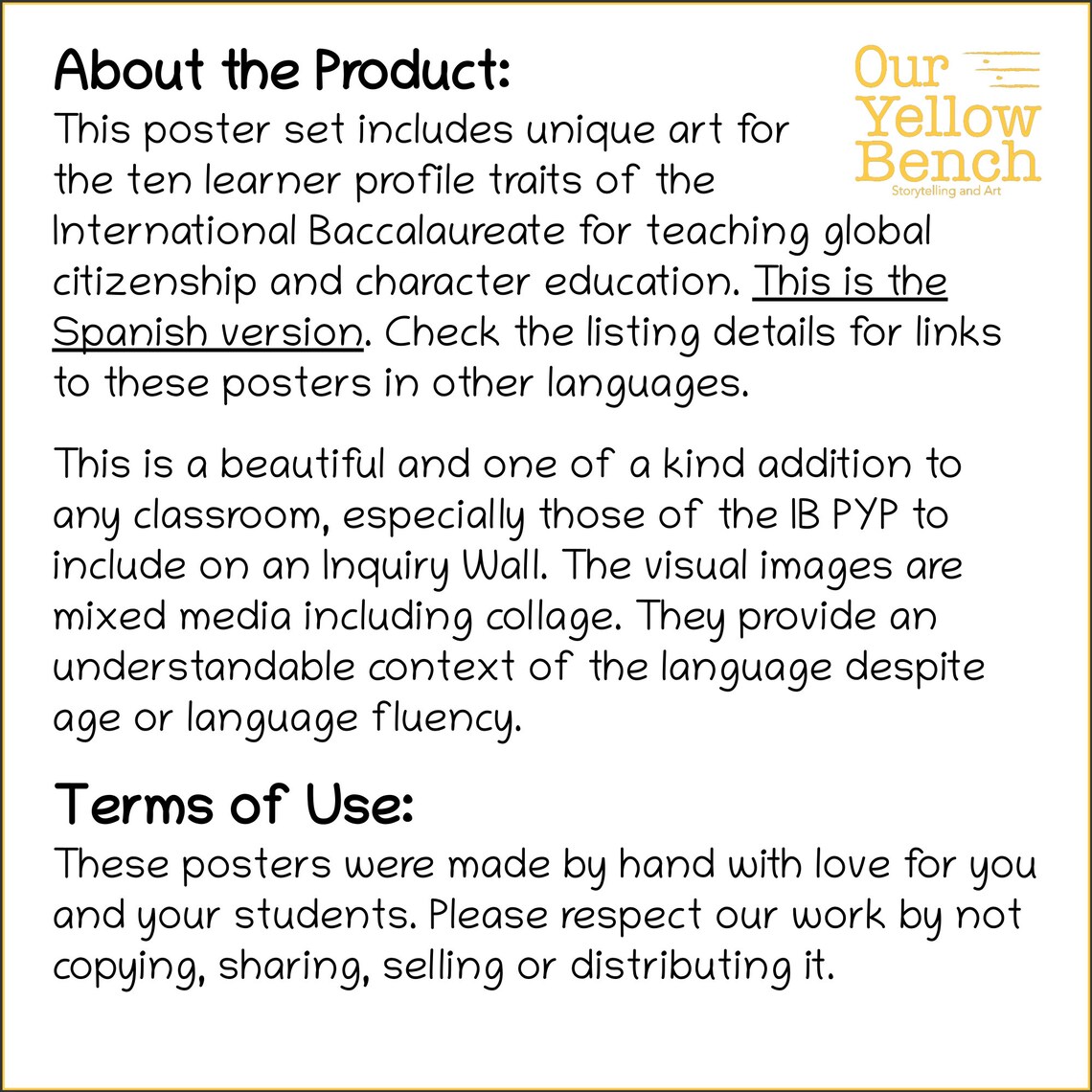 Perfil De La Comunidad De Aprendizaje Del IB 10 Carteles - Etsy