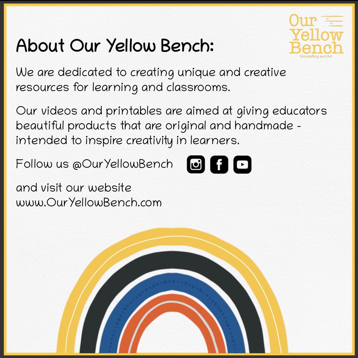 Boho Rainbow Slides Template for Teachers - Etsy