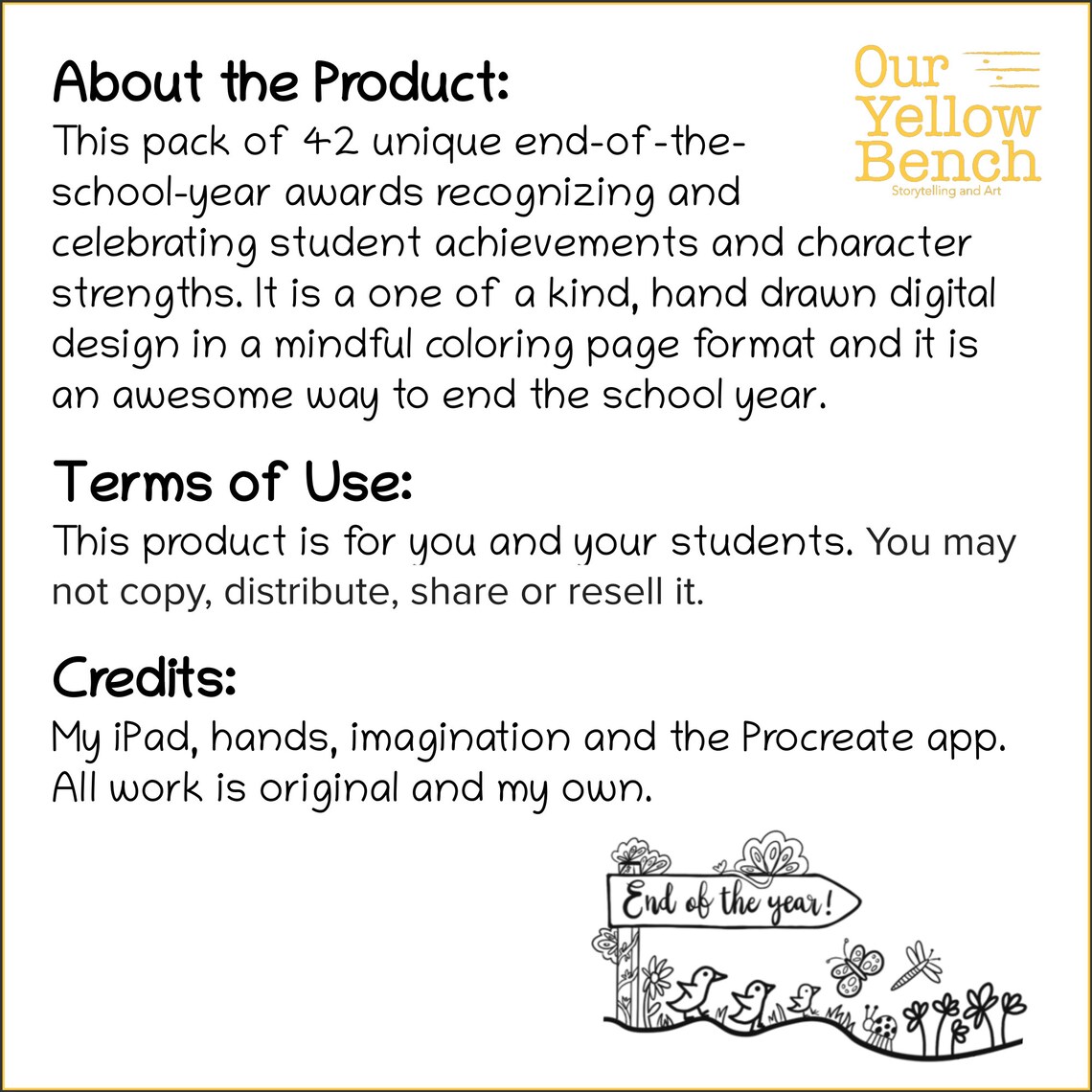 End of School Year Awards for Students Mindful Coloring - Etsy
