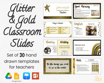 Colorful Rainbow Google Slides Template for Teachers | Etsy