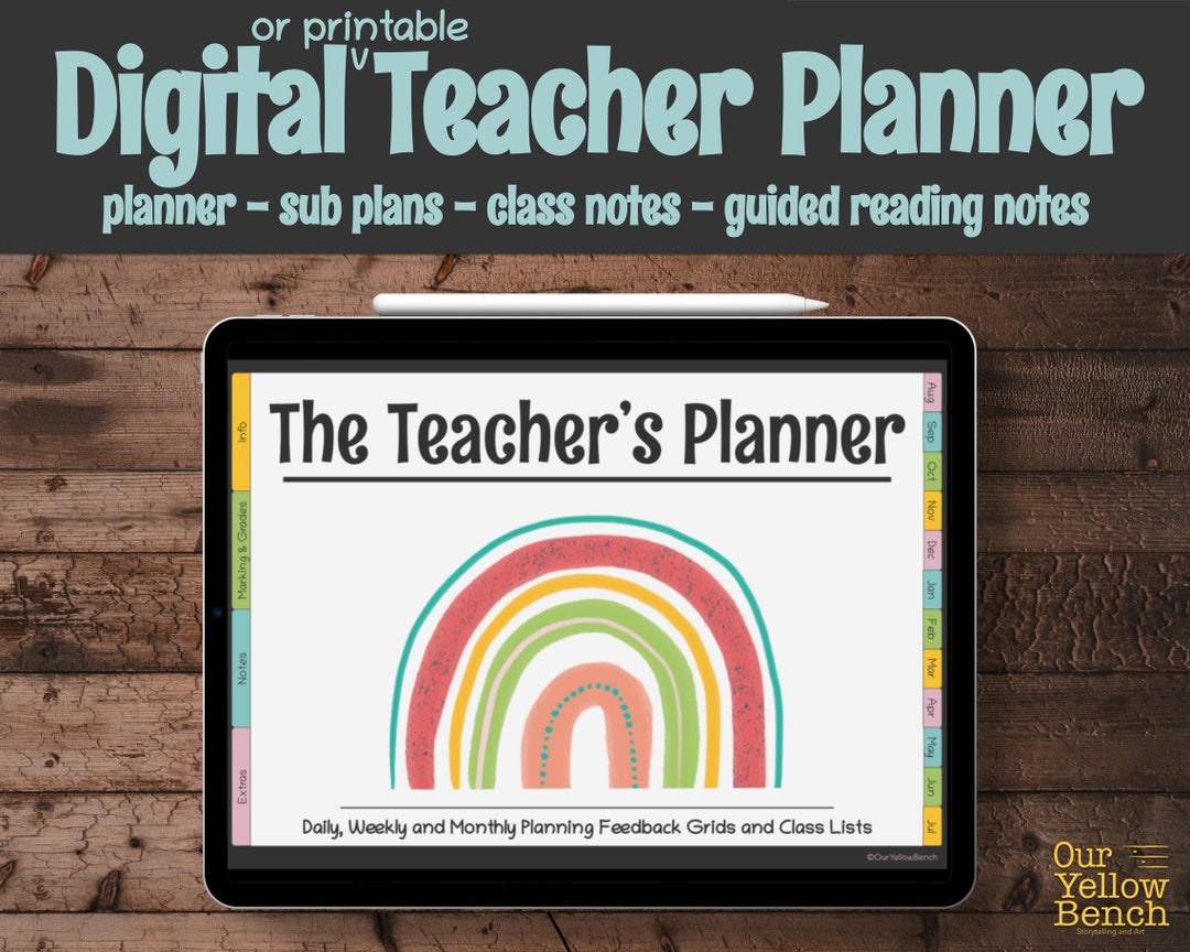 The Teacher's Digital Planner and Notes - Etsy