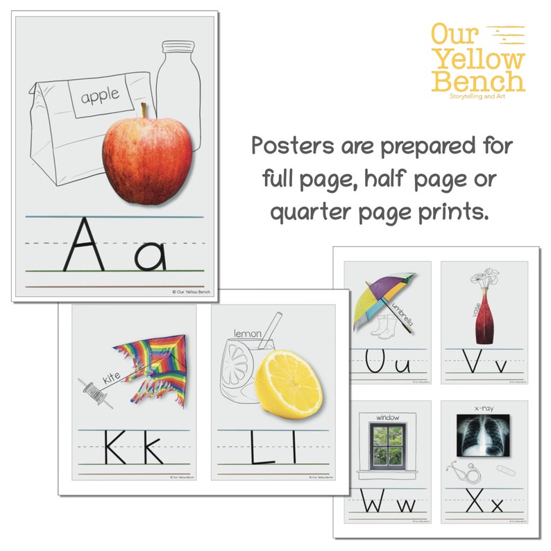 Real Life (nonfiction) Classroom Alphabet Posters With Photographs - Etsy