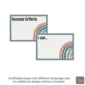 Visible Learning Focus Display in a Boho Rainbow Classroom Theme - Etsy