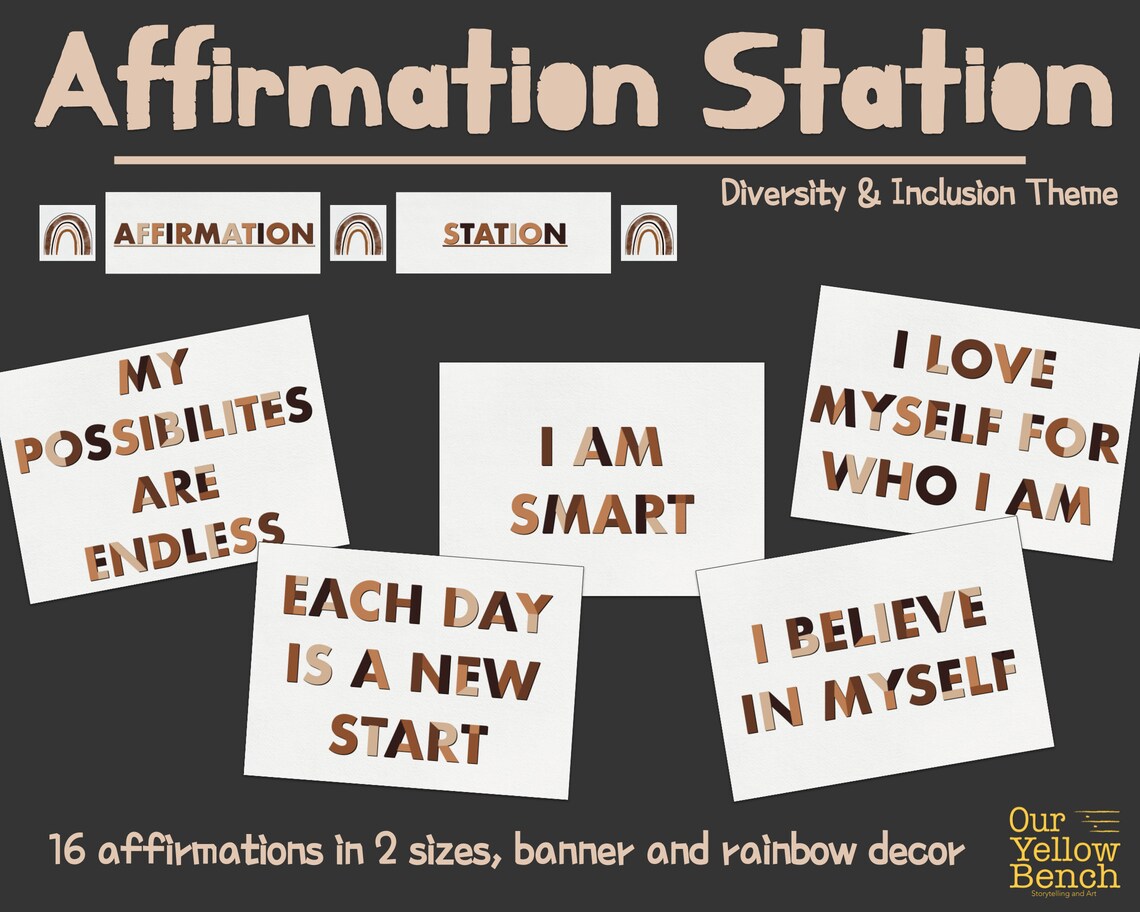 Estación de afirmación - Etsy España